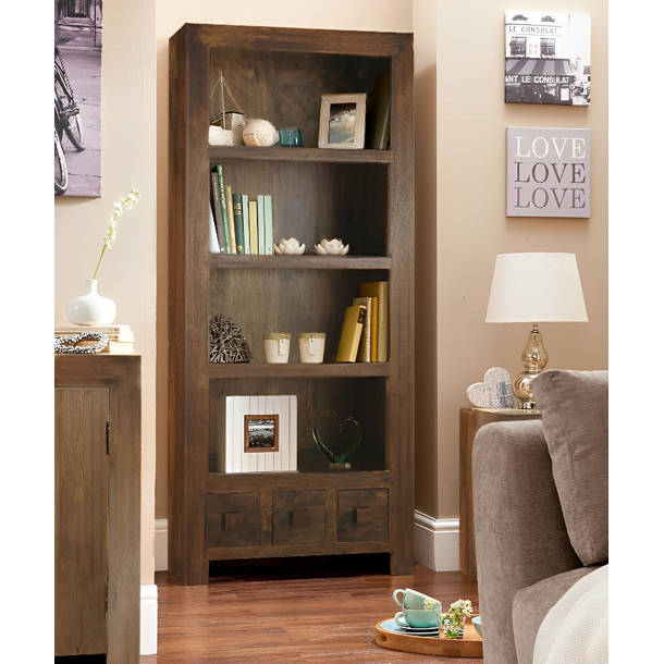 Union Rustic Quinton 175cm H x 120cm W Solid Wood Standard Bookcase & Reviews | Wayfair.co.uk